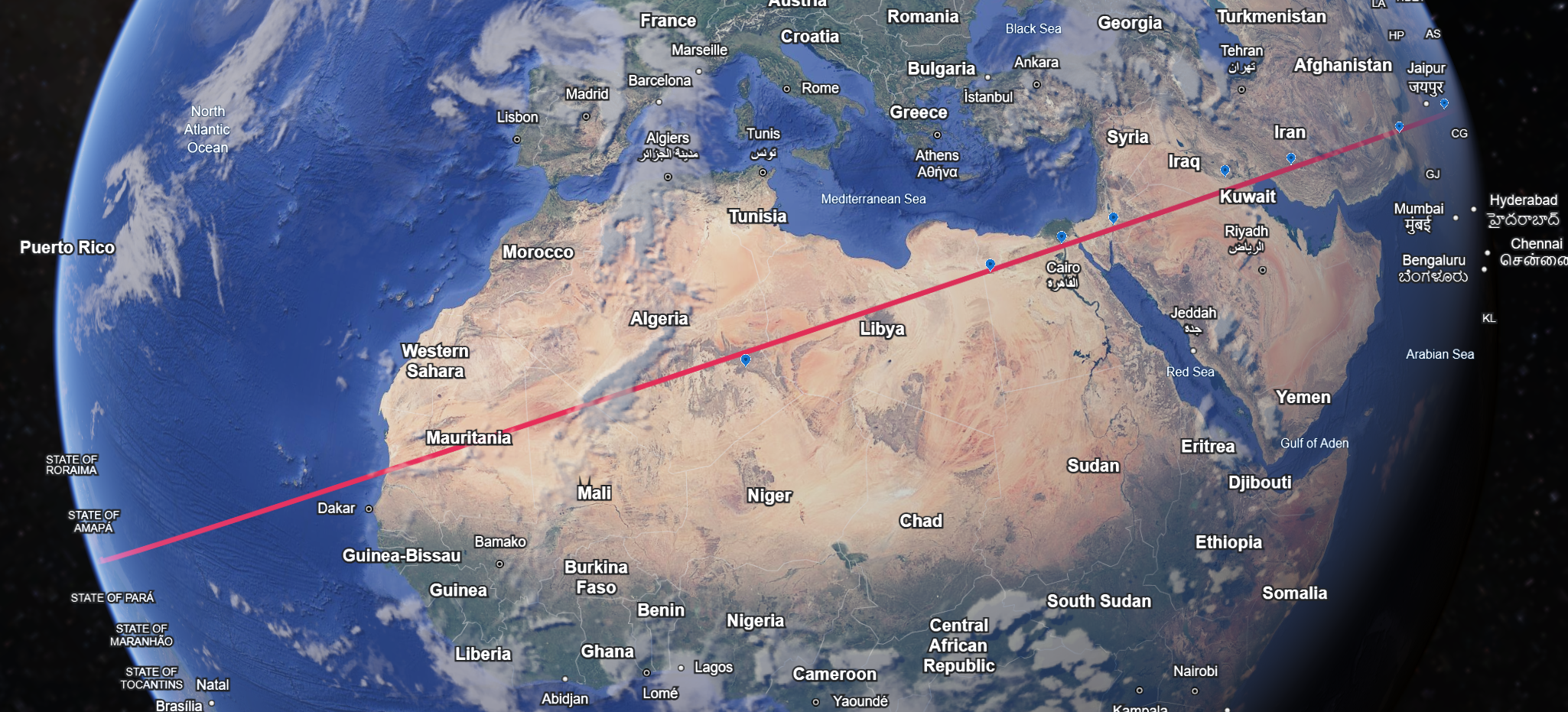 GREAT CIRCLE ALIGNMENT OF ANCIENT SITES - Rosola Laboratories
